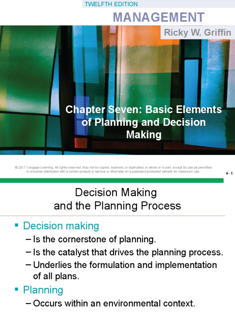 Chap 7 Griffin - Mgmt12e - PPT | PDF | Goal | Goal Setting