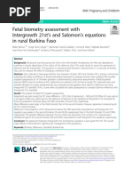 INTERGROWTH-21st Fetal Growth Calculator | PDF | Ultrasound | Human ...