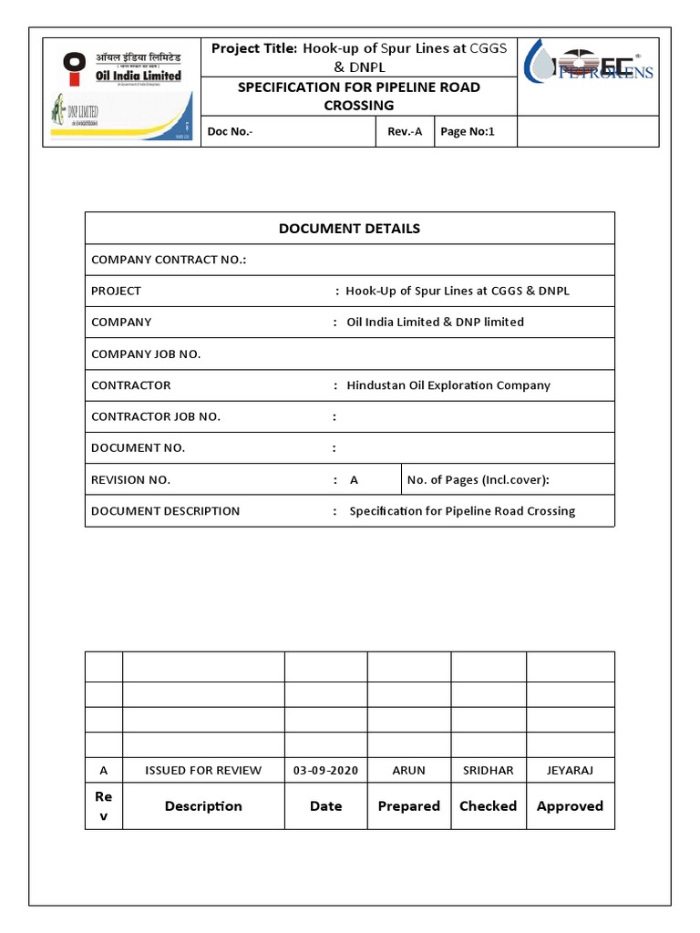 Road Crossing Specification | PDF | Pipeline Transport | Pipe (Fluid ...
