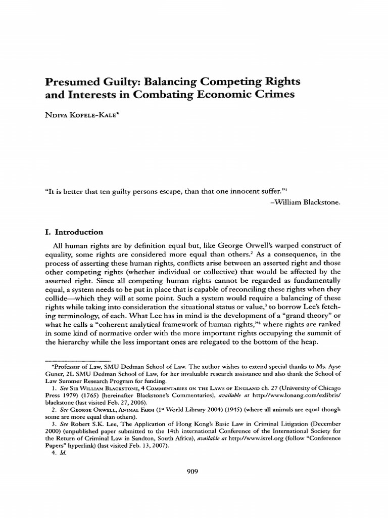 Presumed Guilty | PDF | Presumption Of Innocence | Burden Of Proof (Law)