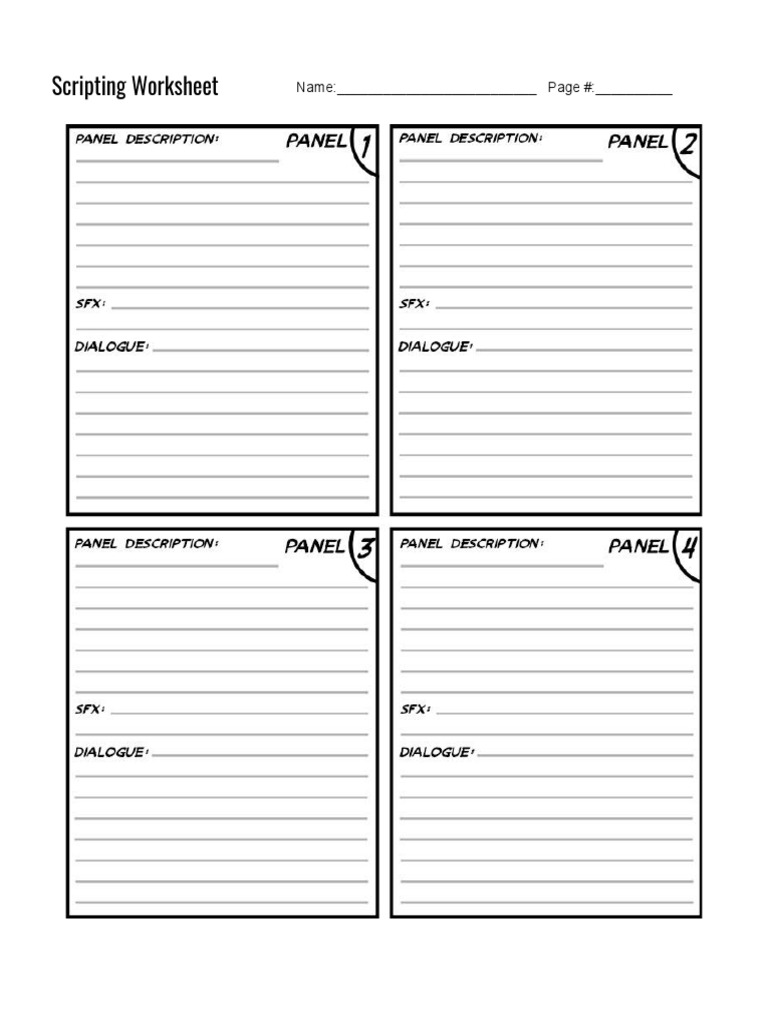 Scripting Worksheet | PDF