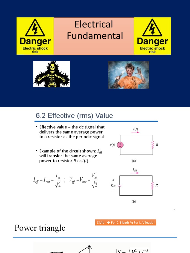 Electric Fundamental | PDF | Ac Power | Power (Physics)