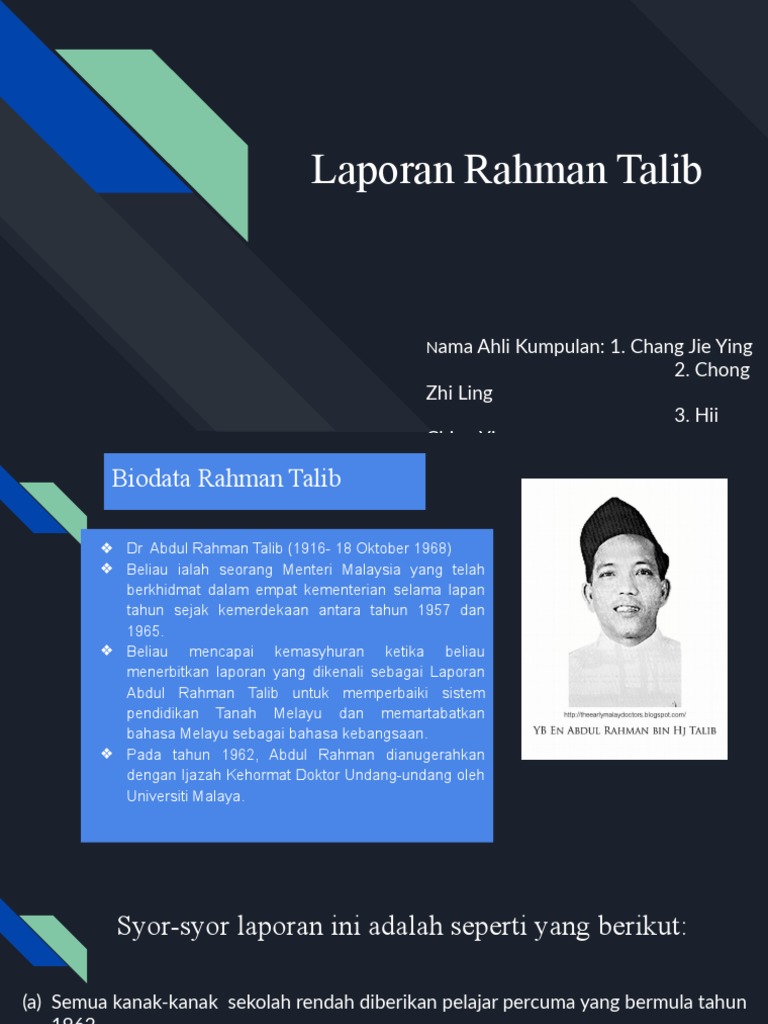 Laporan Rahman Talib | PDF