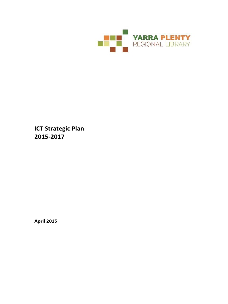 ICT Strategic Plan 2015-2017: April 2015 | PDF | Microsoft Windows ...