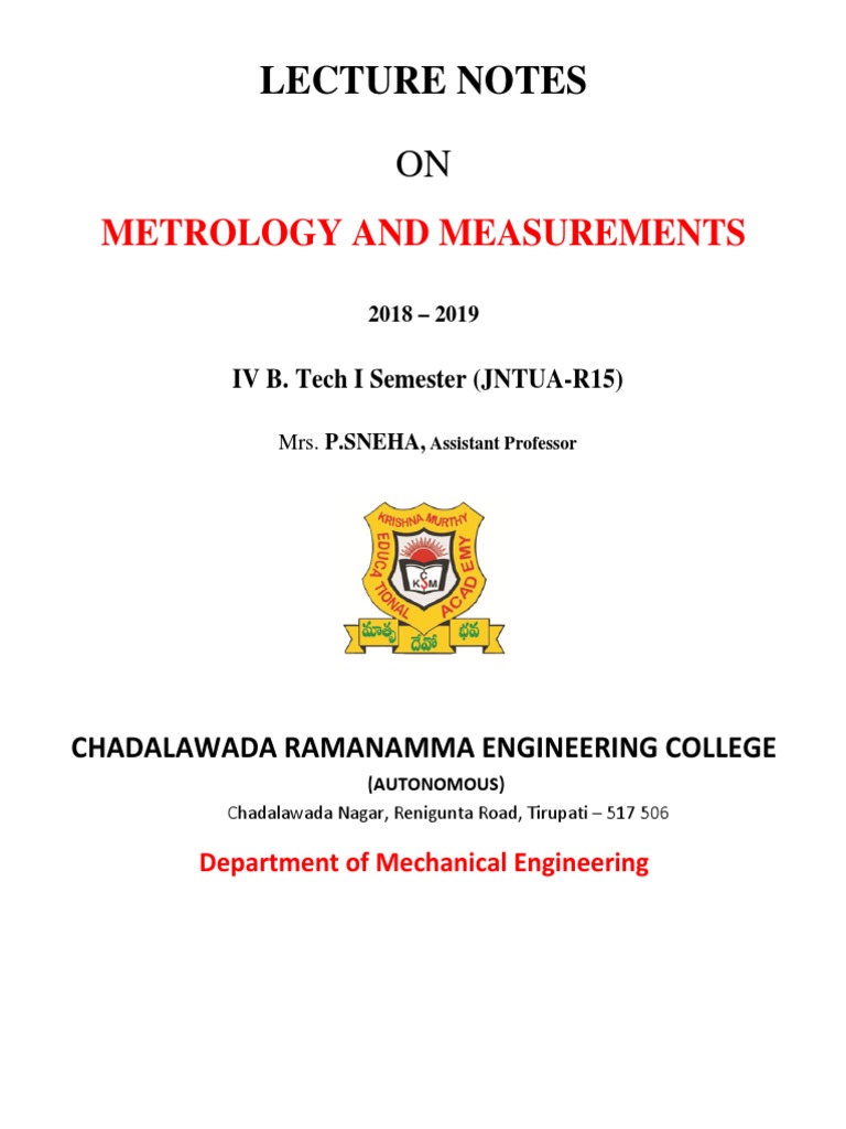 Metrology and Measurements | PDF | Calibration | Metrology