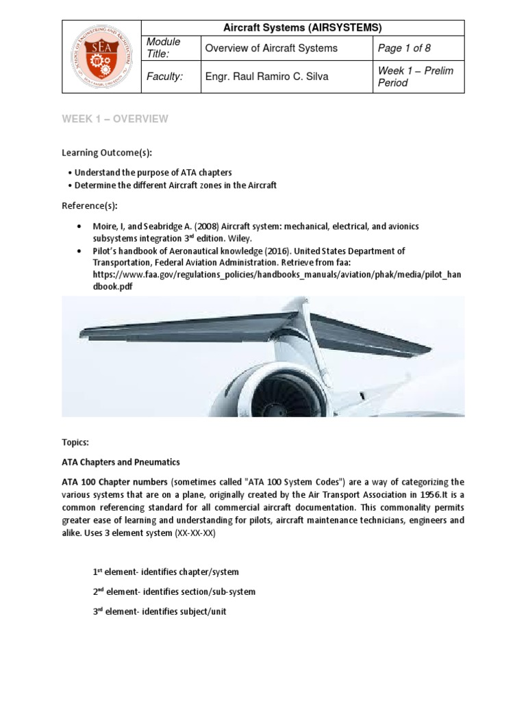 Aircraft Systems Overview | PDF | Aircraft | Cartesian Coordinate System