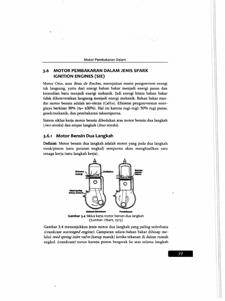 Motor Pembakaran Dalam Jenis Spark Ignition Engines (Sie) PDF | PDF