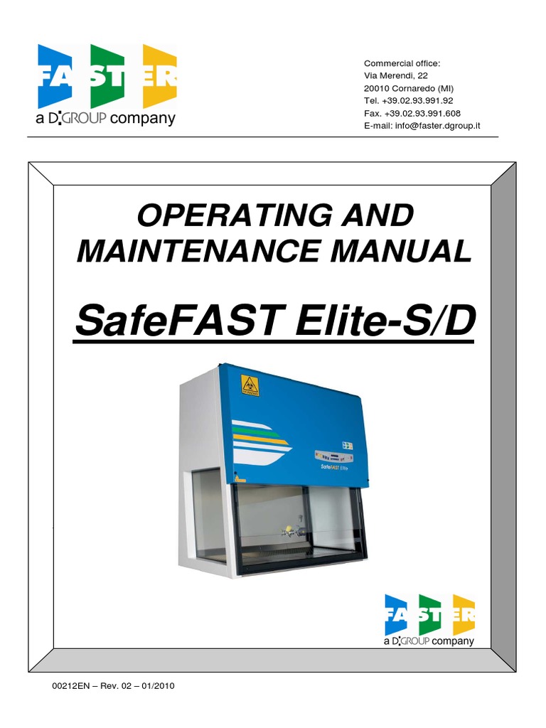 Operating and Maintenance Manual: Safefast Elite-S/D | Download Free ...