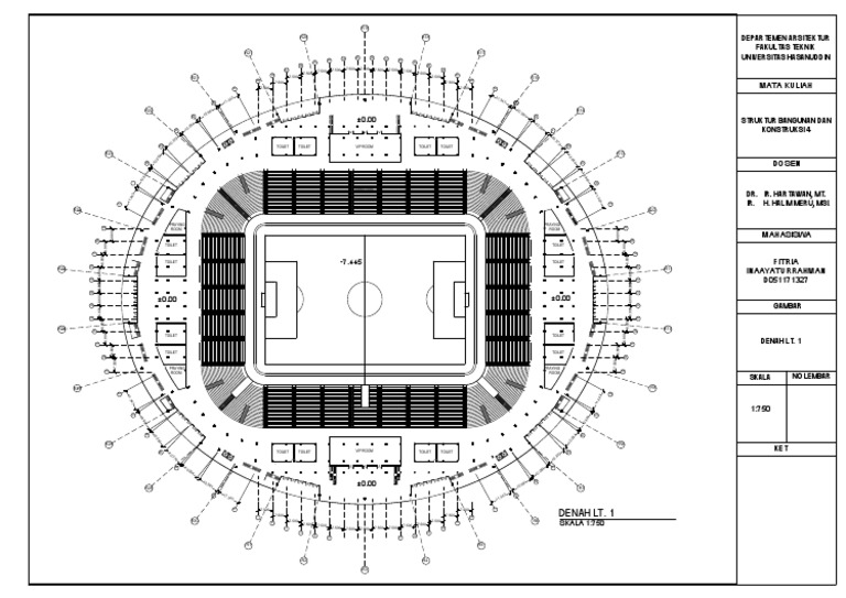 Denah Lt. 1: Departemen Arsitektur Fakultas Teknik Universitas ...