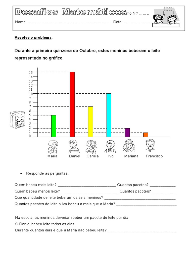 Desafios Matemáticos para o 1º Ano | PDF