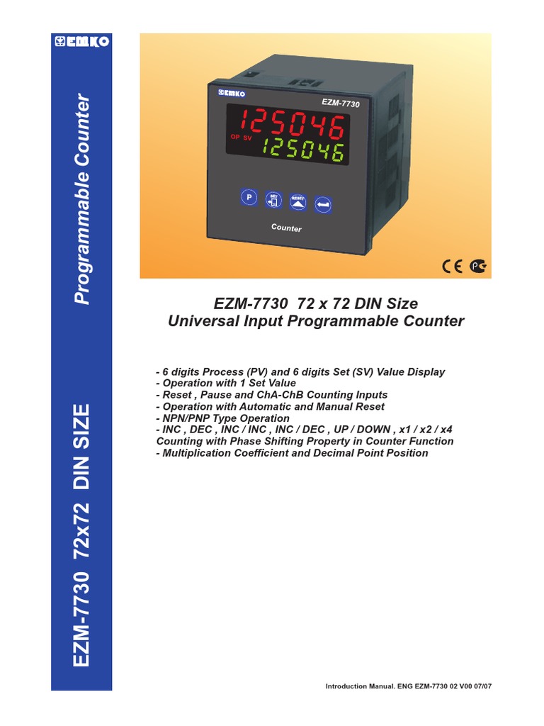 Ezm - 7730 Manual | PDF | Power Supply | Parameter (Computer Programming)