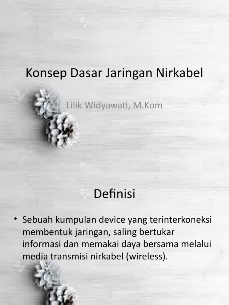 Konsep Dasar Jaringan Nirkabel | PDF