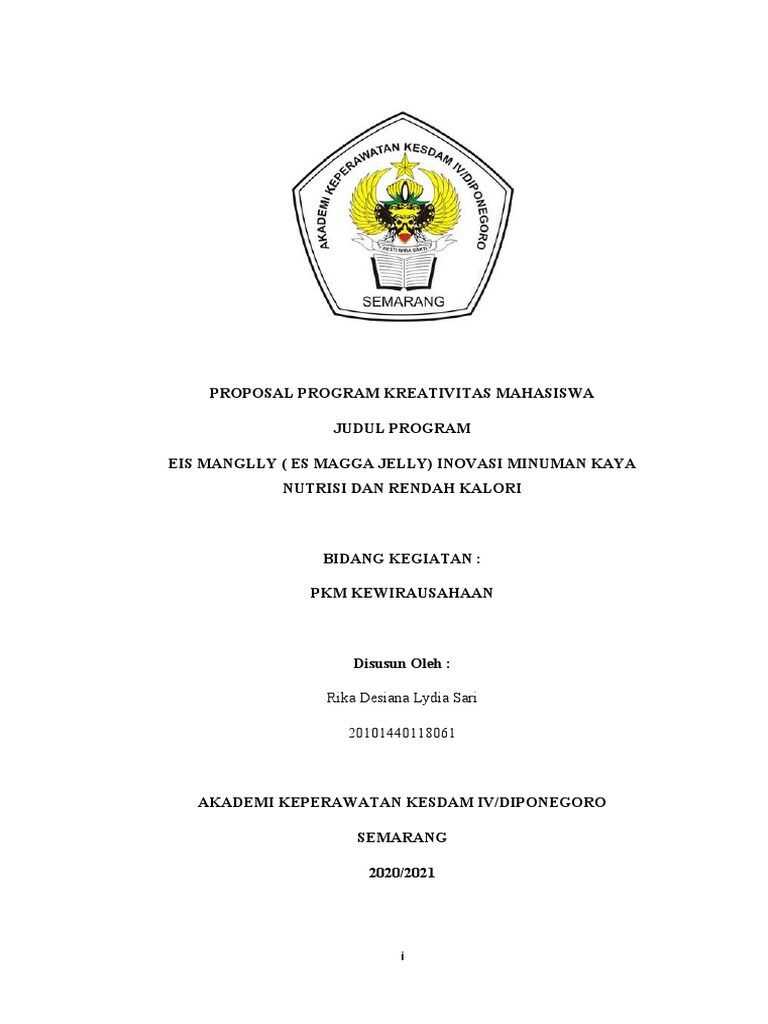 Proposal PKM Kewirausahaan | PDF
