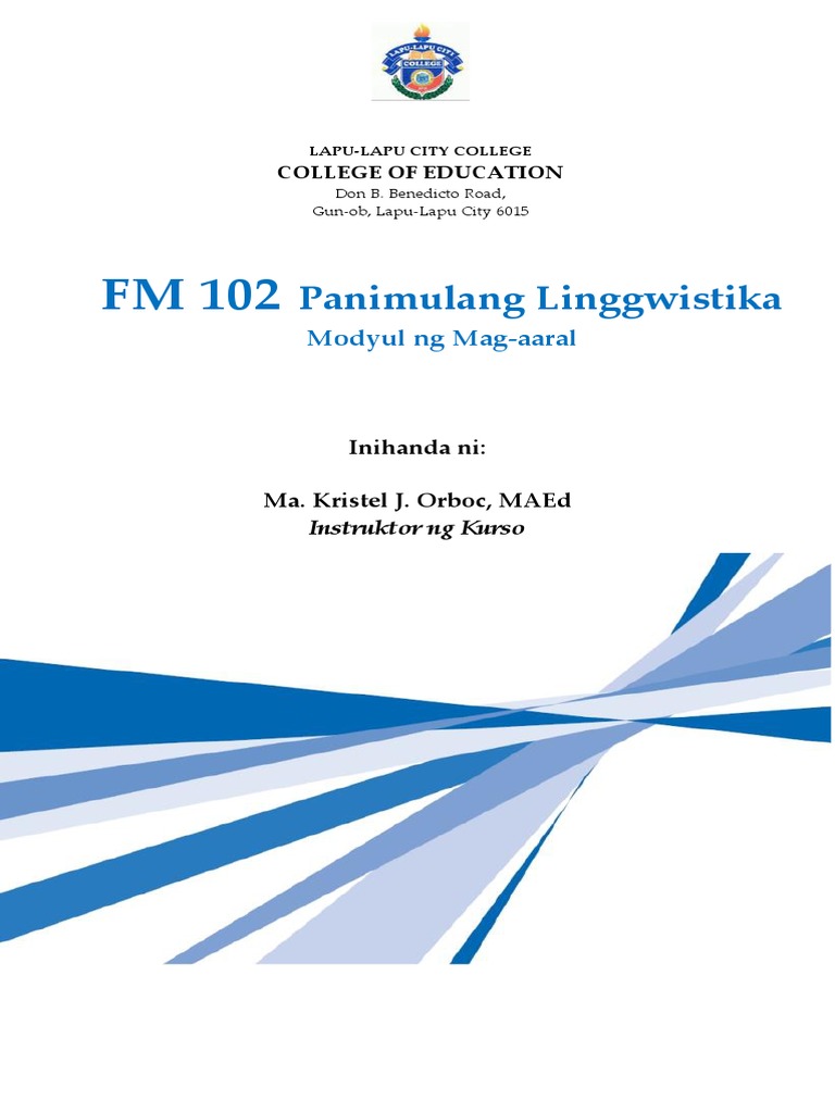 Panimulang Linggwistika (Kabanata 1) | PDF