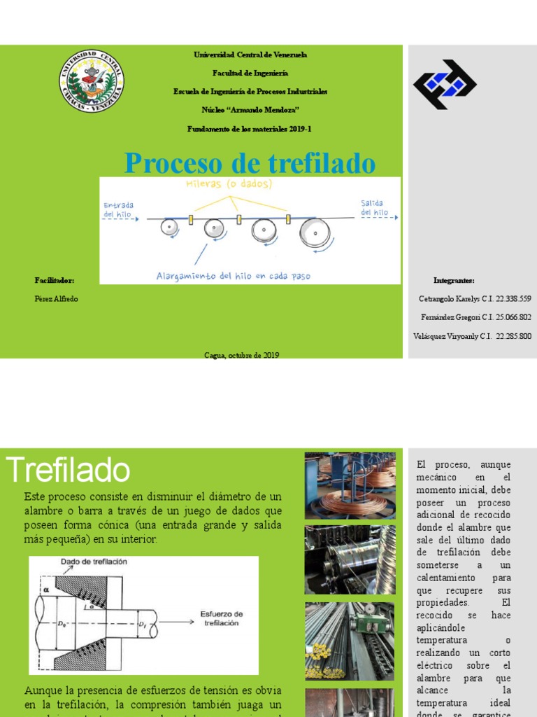 Proceso de Trefilado | PDF | Cable | Cobre
