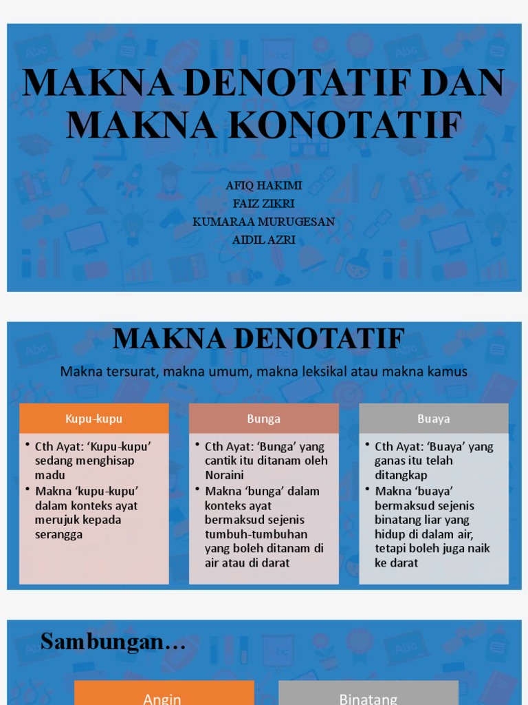 Makna Denotatif Dan Makna Konotatif | PDF