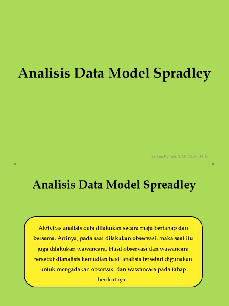 Analisis Data Model Spradley | PDF