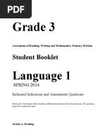Grade 3 EQAO Math Prep Guide | PDF | Shape | Area