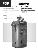 Fulton Electric Steam Boiler Manual | PDF | Boiler | Steam