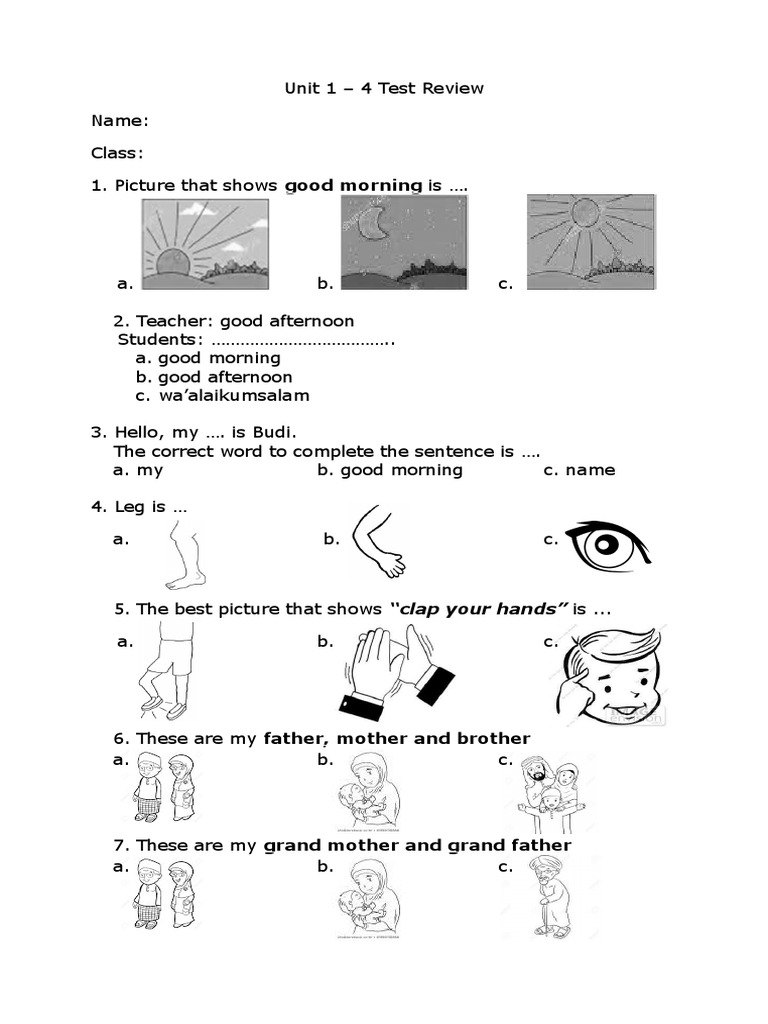 Unit 1 - 4 Review Test | PDF