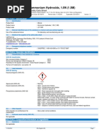 Ammonia Liquor Safety Data Sheet | PDF | Ammonia | Water