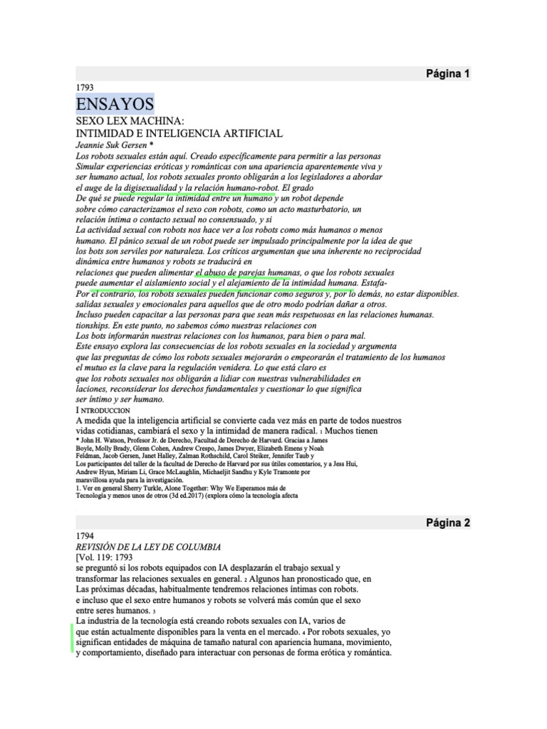 Sexo Lex Machina | PDF | Robot | Robótica