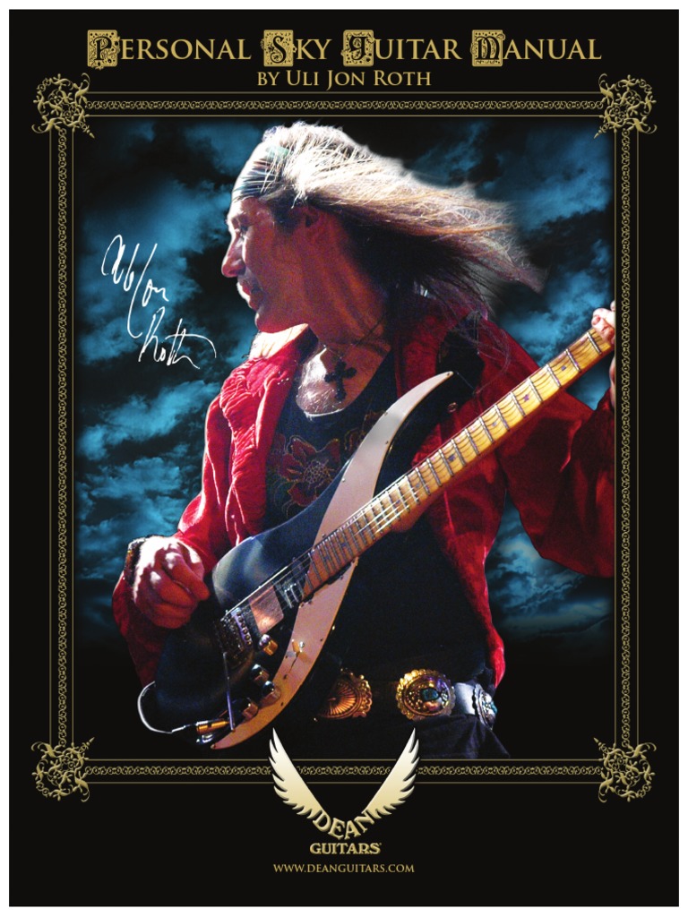 Dean Uli Jon Roth Sky Guitar Owners Manual PDF | PDF | Guitars | Celtic ...