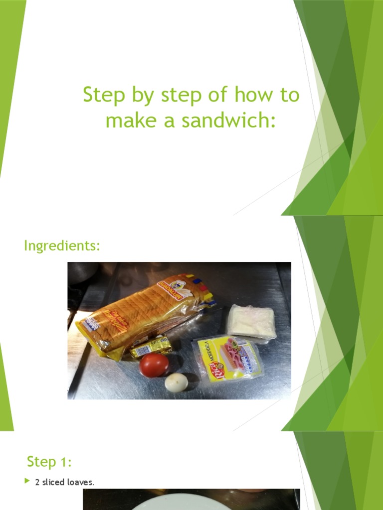 How to Make a Simple Sandwich | PDF