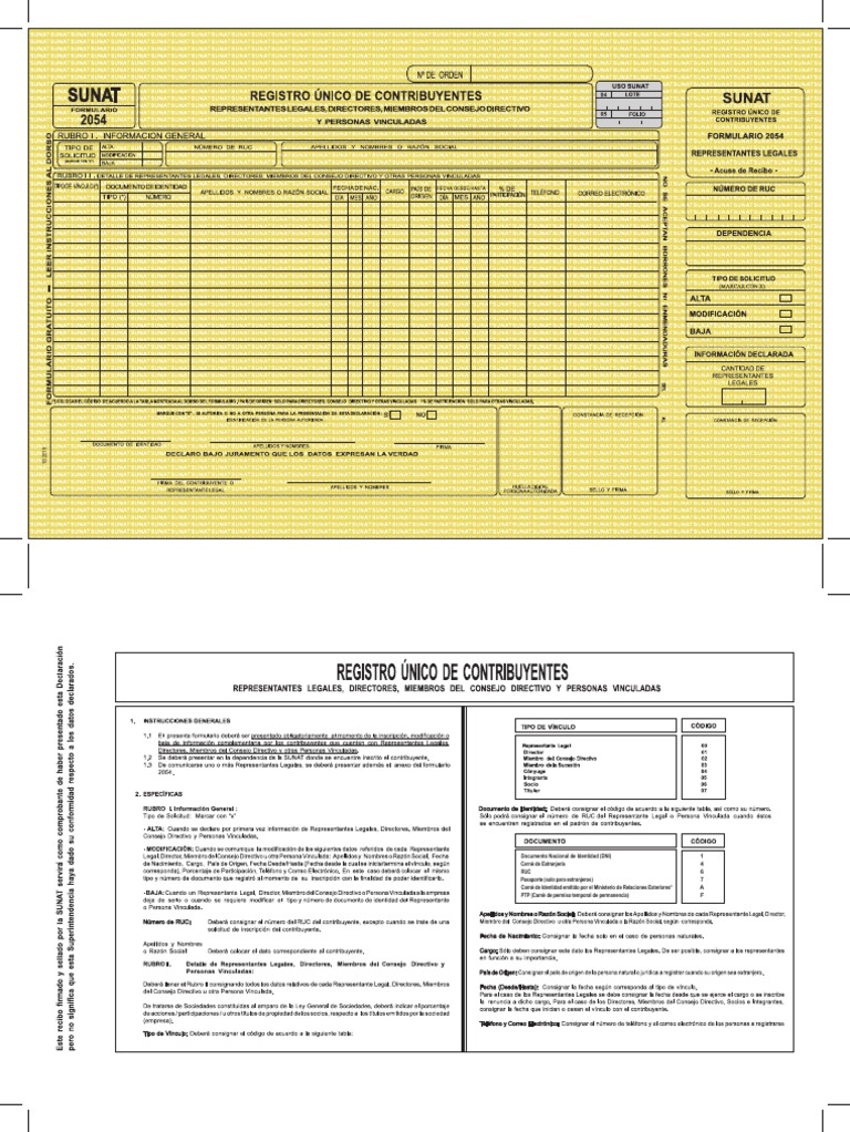 Formulario 2054 PDF | PDF