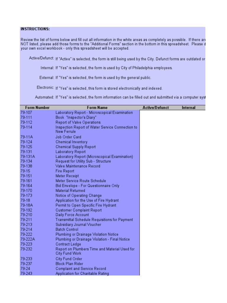 Philadelphia Water Department Forms | PDF | Sewage Treatment | Plumbing