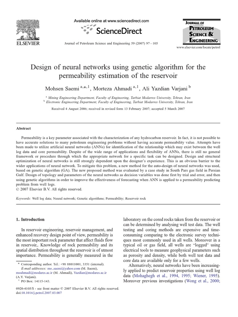 Design of Neural Networks Using Genetic PDF | PDF | Cross Validation ...