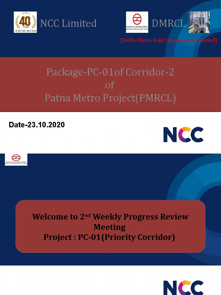 NCC Limited DMRCL: Date-23.10.2020 | PDF | Civil Engineering | Nature