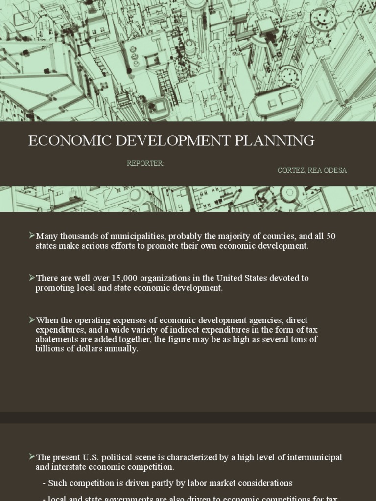 Economic Development Planning | PDF | Unemployment | Social Science