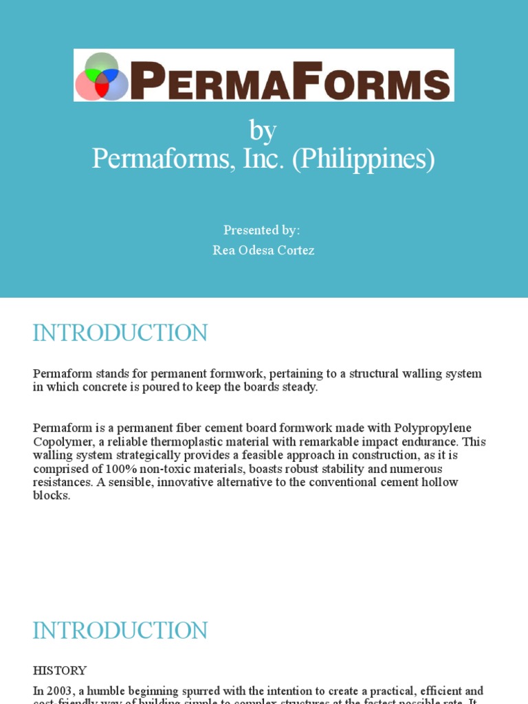 PERMAFORMS | PDF | Concrete | Plastic