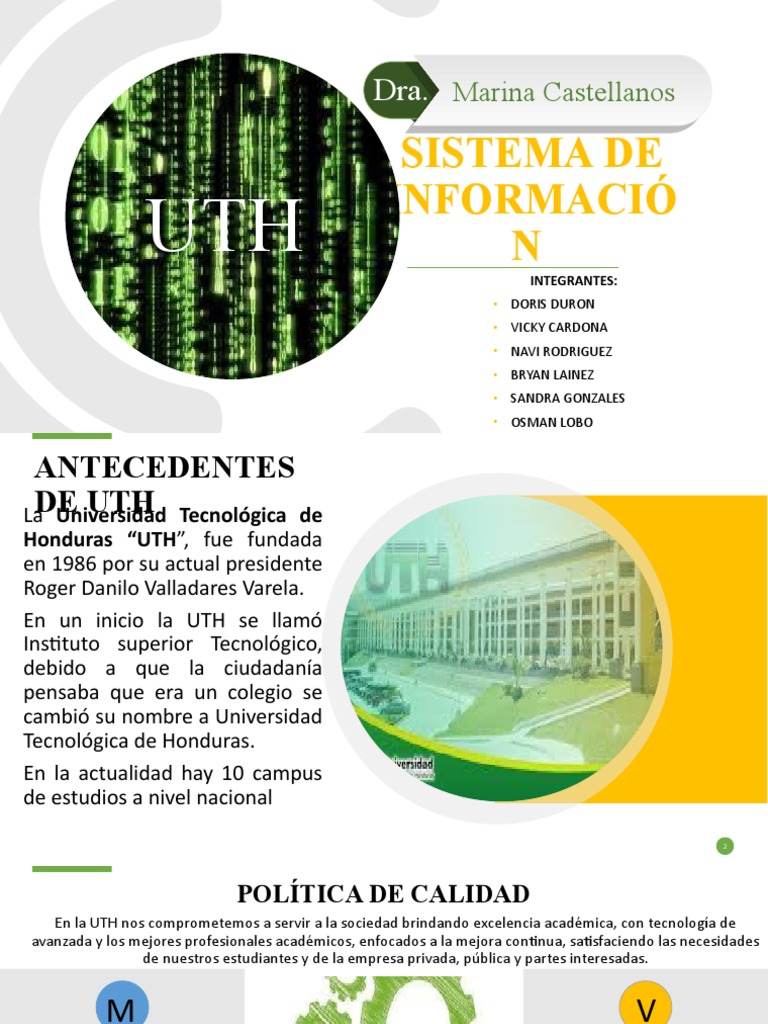 Presentacion UTH SIG | PDF | Protocolo de transferencia de archivos | Internet