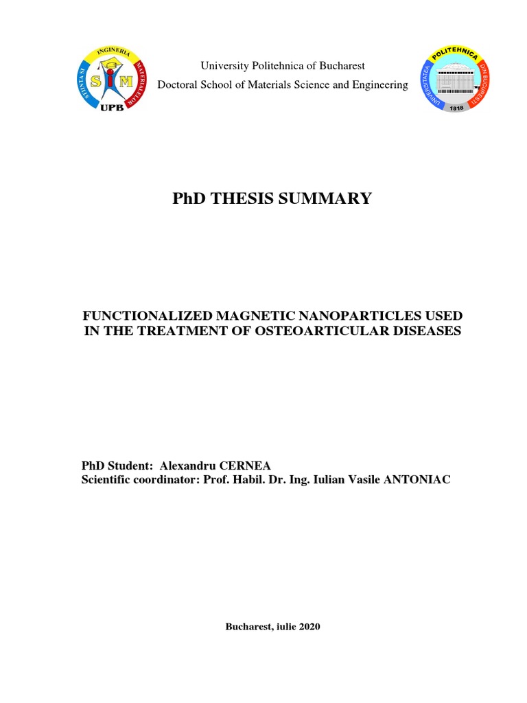 Alexandru Cernea Rezumat en PDF | PDF | Electron Microscope | Nanoparticle