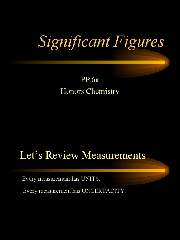 Significant Figures Guide for Chemistry | PDF | Significant Figures ...