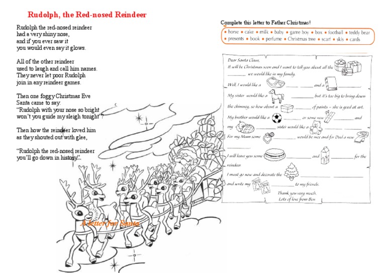 Rudolph Worksheet | PDF