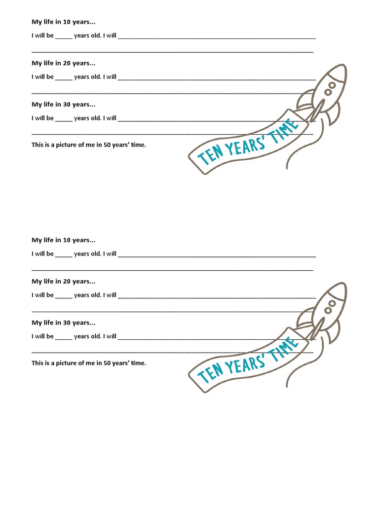 My Life in 10 Years Time | PDF