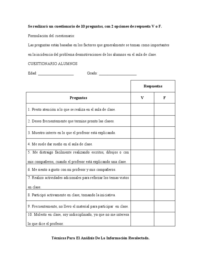 Se Realizará Un Cuestionario de 10 Preguntas | PDF | Habilidades de estudio | Aprendizaje