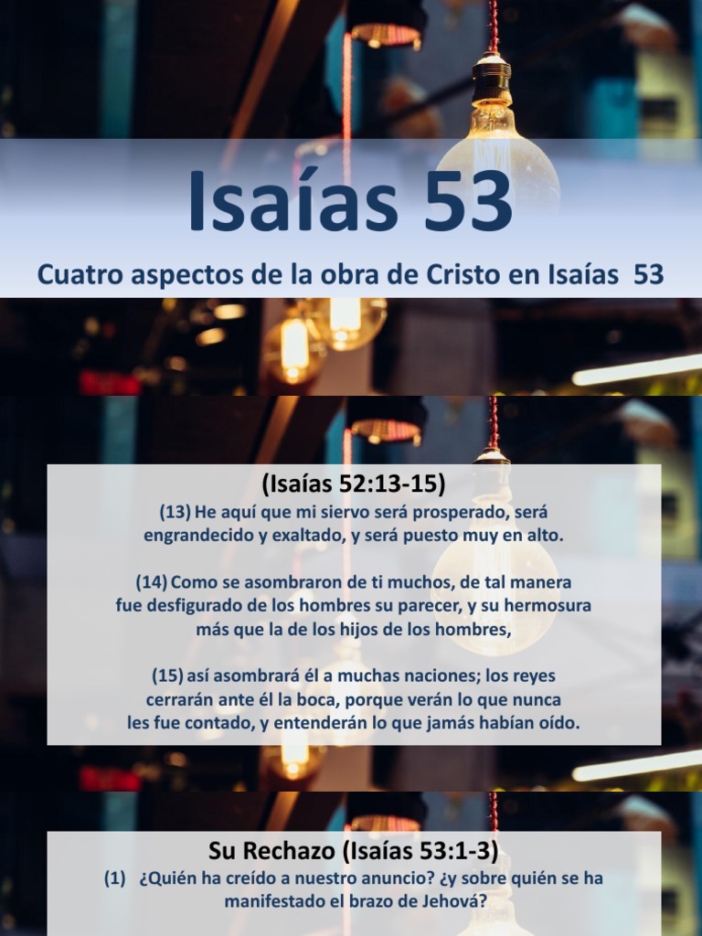 Isaias 53 | PDF | Creencia religiosa y doctrina | Biblia