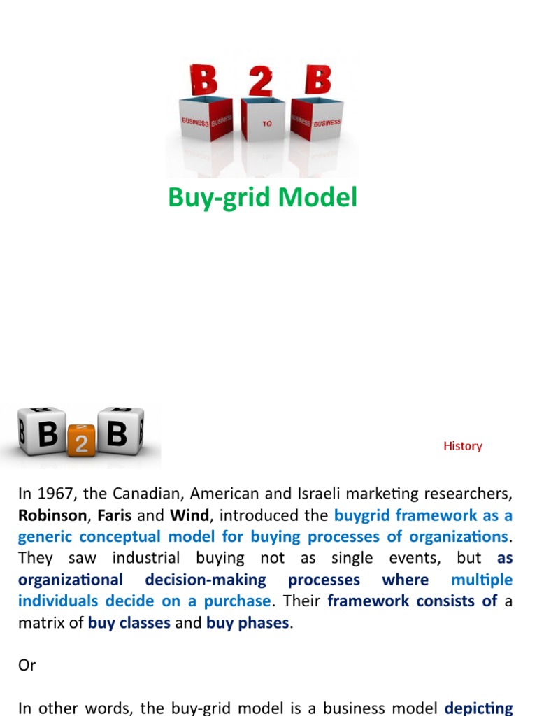 Buy-Grid Model - B2B Presentation | PDF