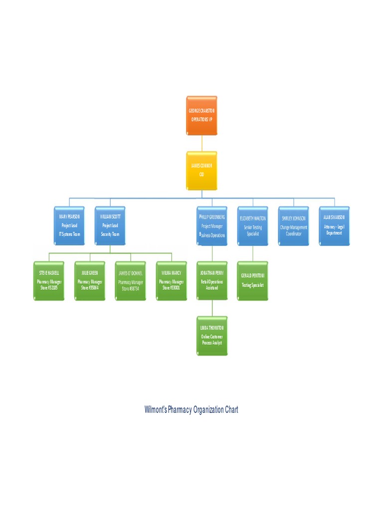 Wilmont's Pharmacy Organization Chart | PDF