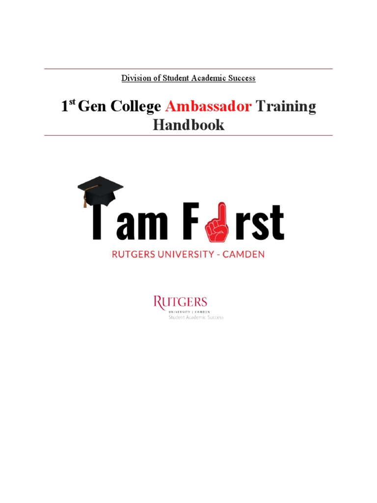 1st Gen Ambassador Handbook Binder | PDF | Leadership | Business