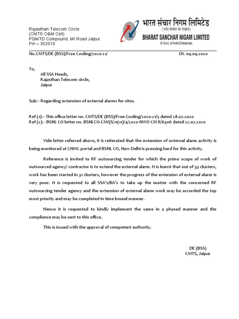 External Alarm Extension Directive | PDF