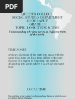 Longitude and Time Worksheet | PDF | Longitude | Geomatics