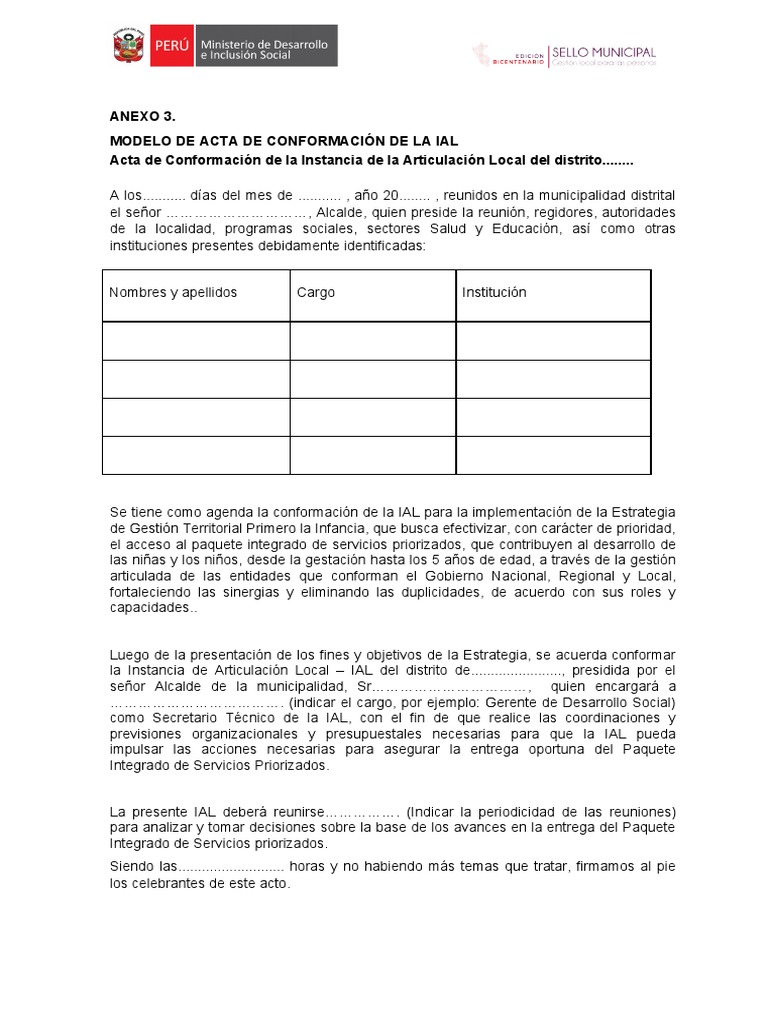 Modelo de Conformación de La IAL | PDF