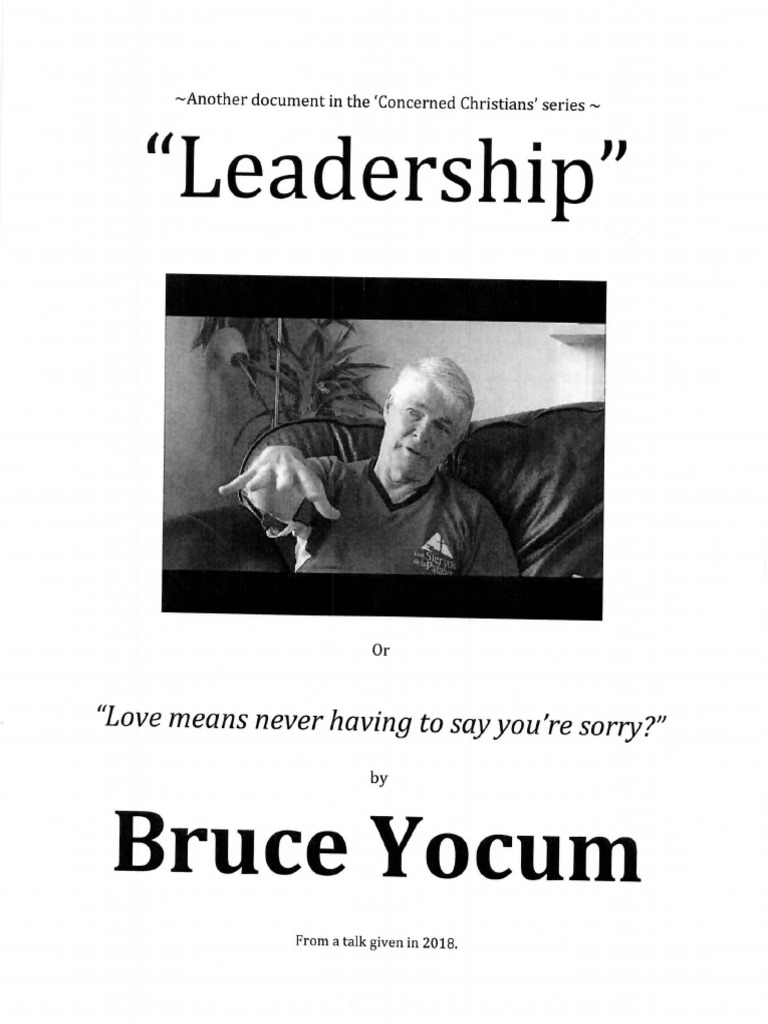 Bruce Yocum: LEADERSHIP (2018) | PDF