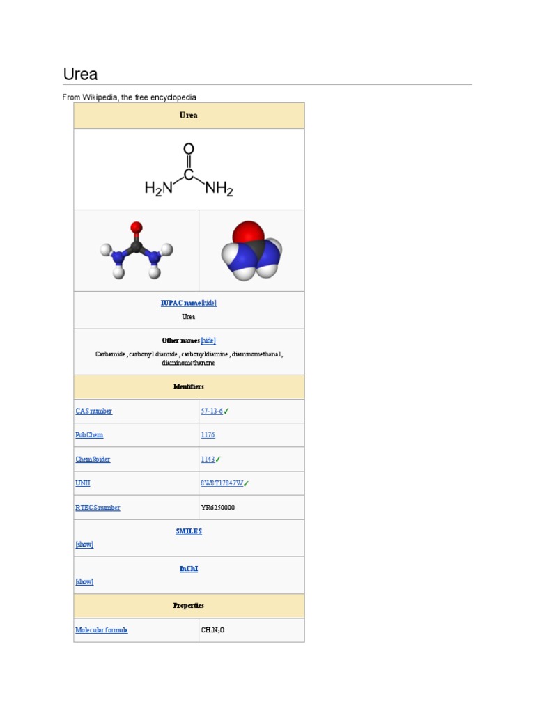 From Wikipedia, The Free Encyclopedia: IUPAC Name | PDF | Urea ...
