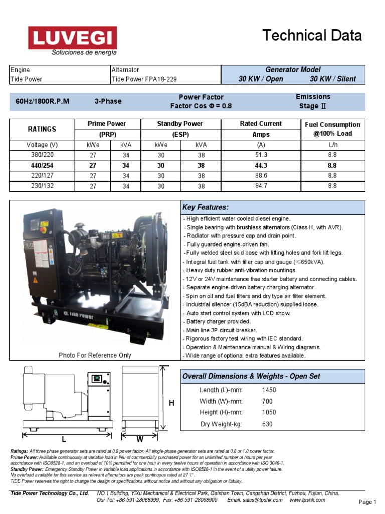 Luvegi Ge Tidepower 30KW | PDF | Ac Power | Switch